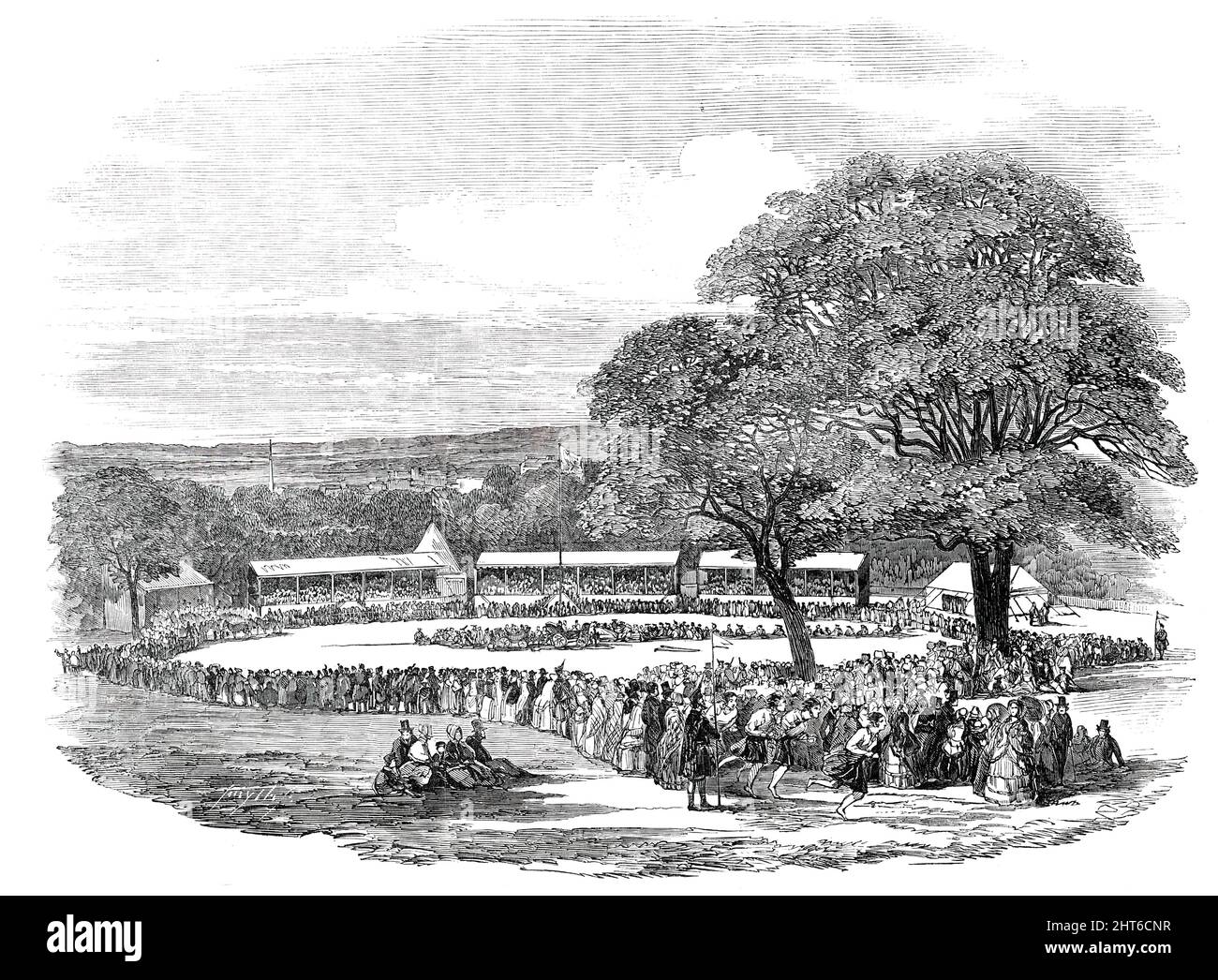 The Scottish Fete, in Lord Holland's Park, [Notting Hill, London], 1850 ...