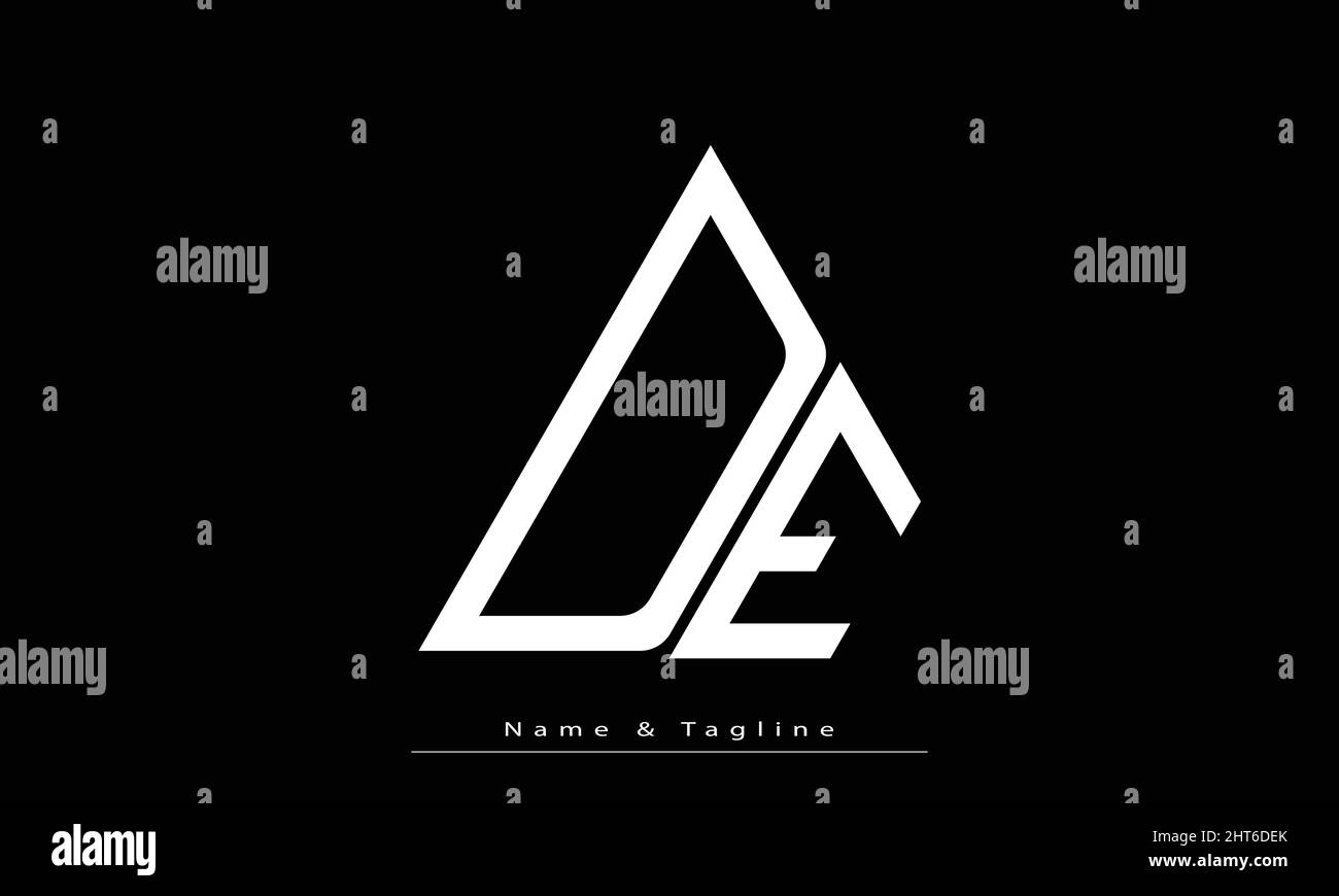 Alphabet letters Initials Monogram logo DE, DE Stock Vector Image & Art ...