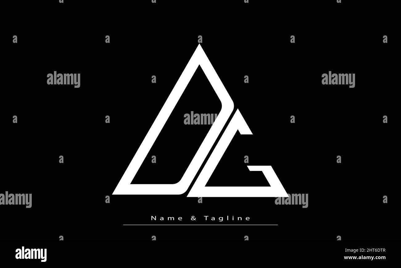 Alphabet letters Initials Monogram logo DG , DG Stock Vector Image ...
