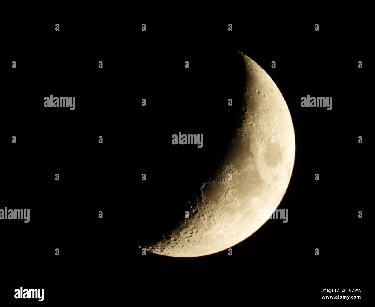 Beautiful shot half moon hi-res stock photography and images - Alamy