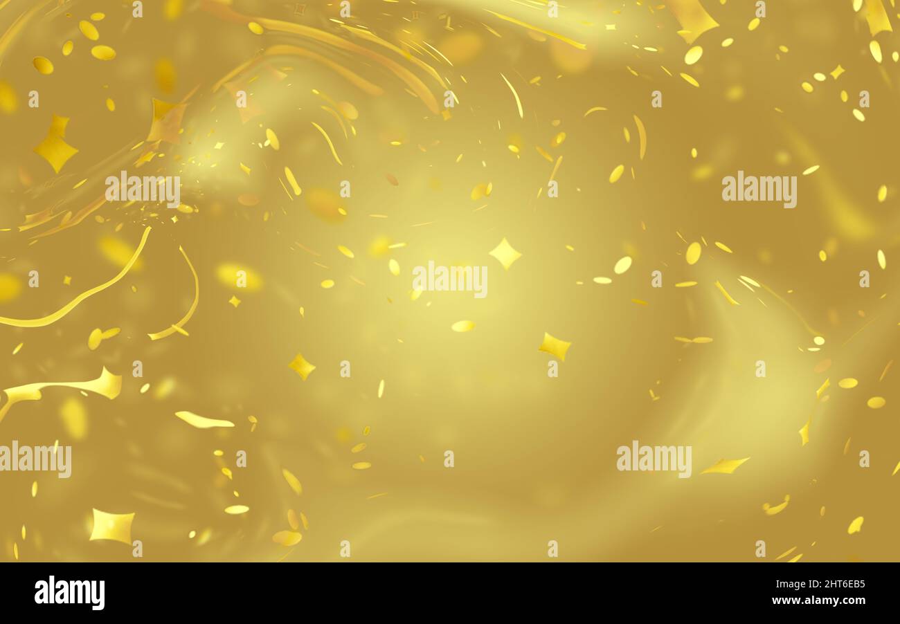 Beautiful illustration of golden patterns Stock Photo - Alamy