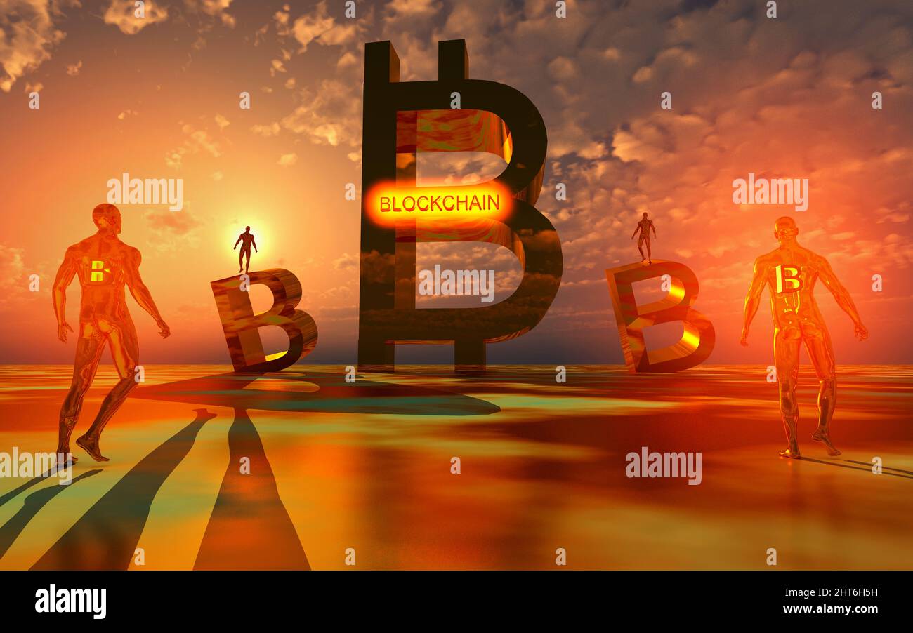 Chain of blocks hi-res stock photography and images - Alamy