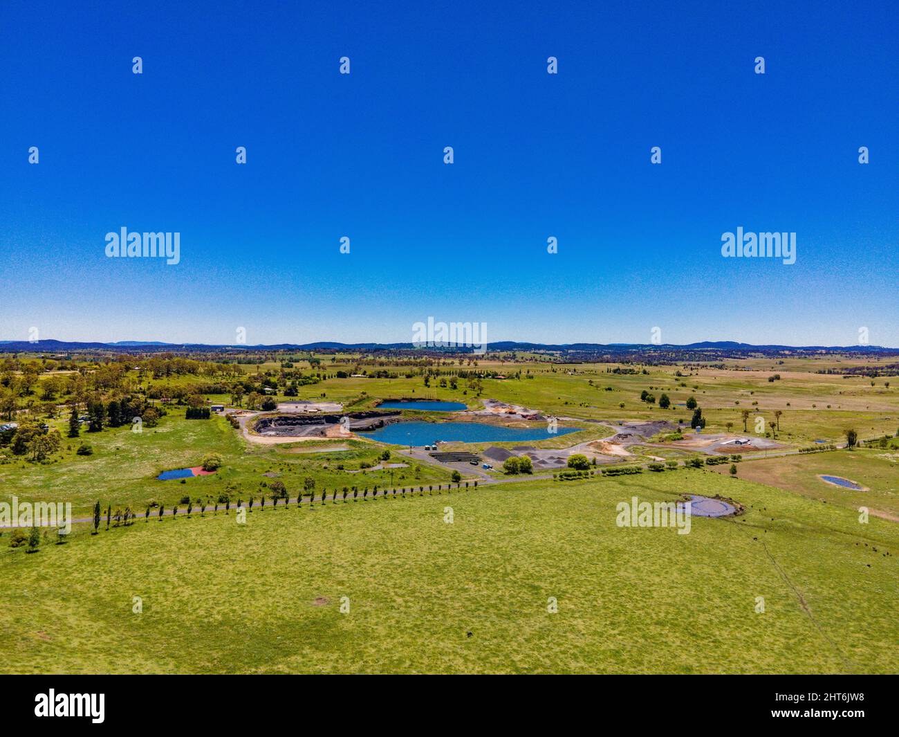 View to the town of Glen Innes, Australia in summer Stock Photo - Alamy