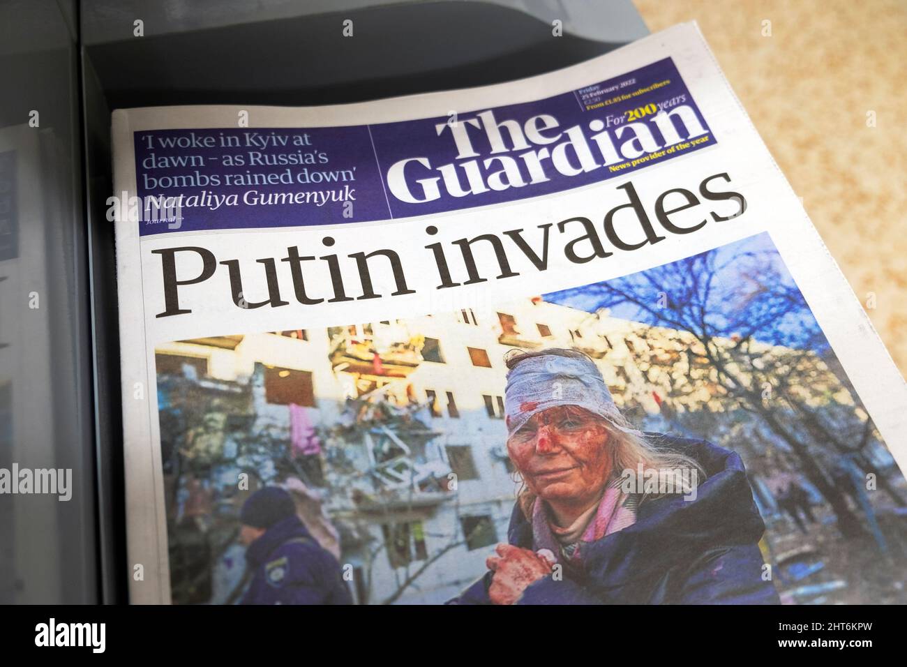 Russia Vladimir 'Putin invades' Kyiv Ukraine invasion The Guardian ...