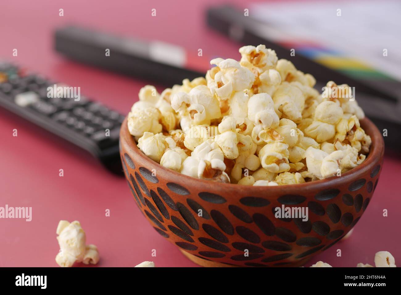 Popcorn close up selective hi-res stock photography and images - Alamy