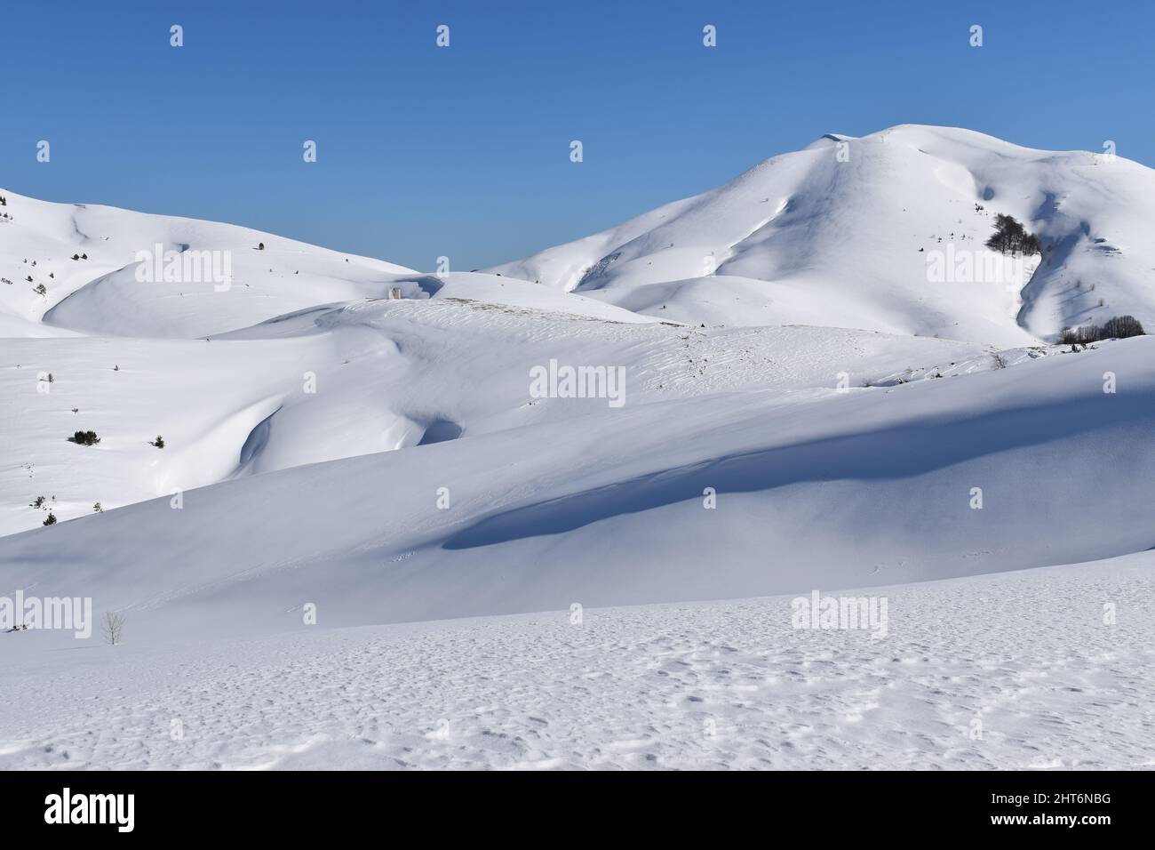 Winter hiking on Zelengora mountain, Bosnia Stock Photo - Alamy