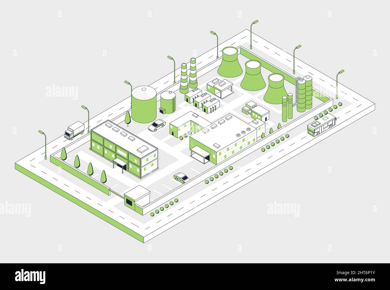 Modern factory concept Stock Vector Image & Art - Alamy