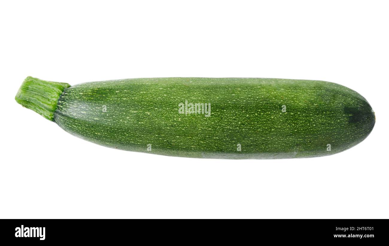 Green zucchini isolated on white Stock Photo - Alamy