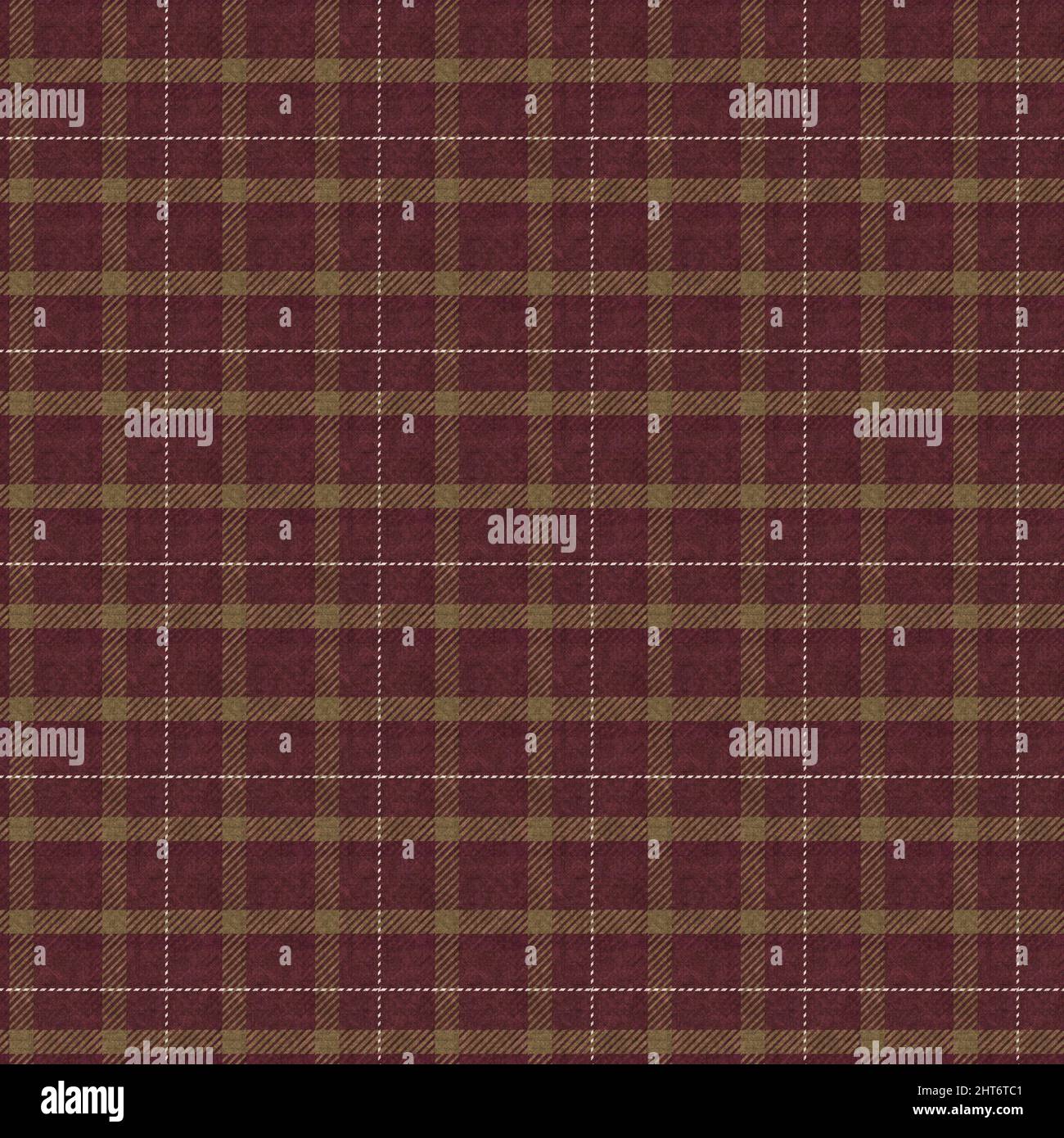 Sepia brown neutral woven plaid texture background. Seamless old worn ...