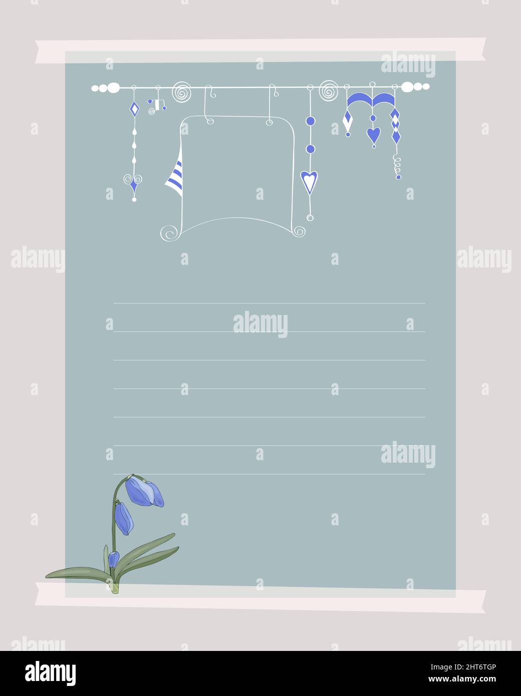 Planner minimalistic note-taking planner, collage. Lined field for ...