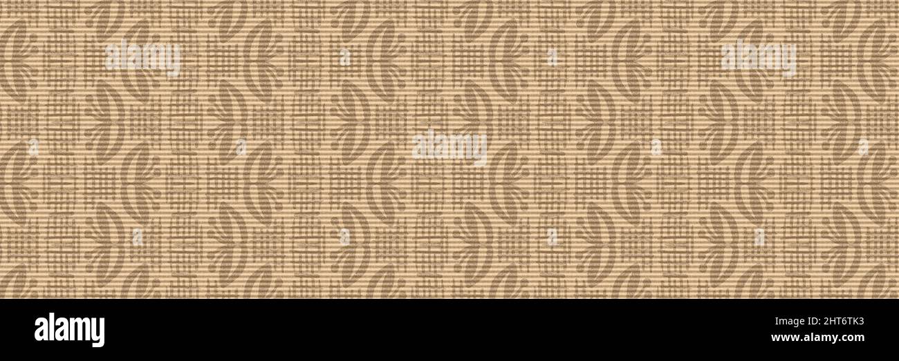 Ecru recycled corrugated card paper border texture. Patterned neutral ...
