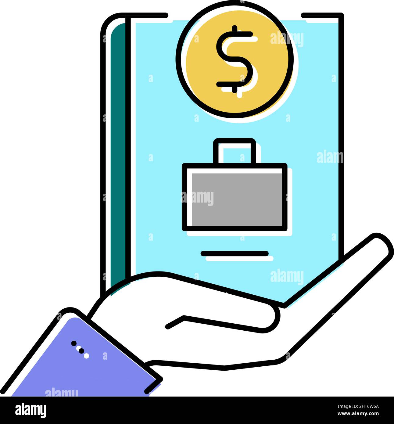 comprehensive business training program color icon vector illustration ...