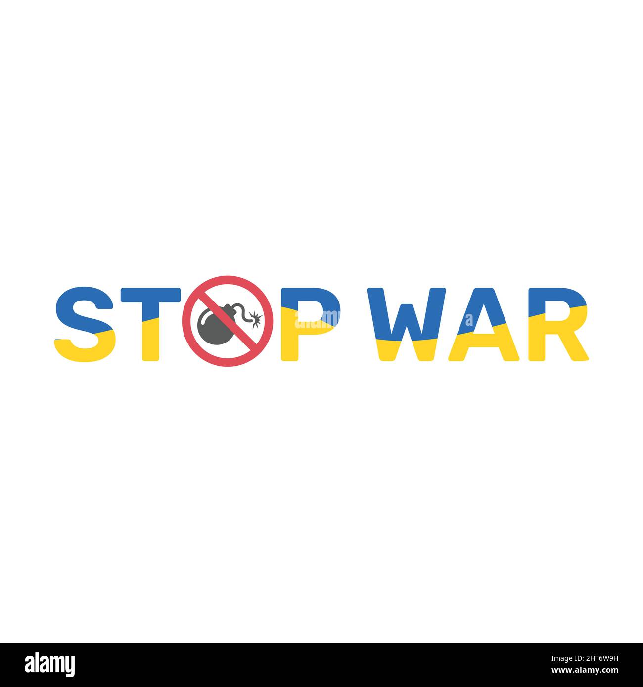Stop war war lettering Stock Vector Images - Alamy