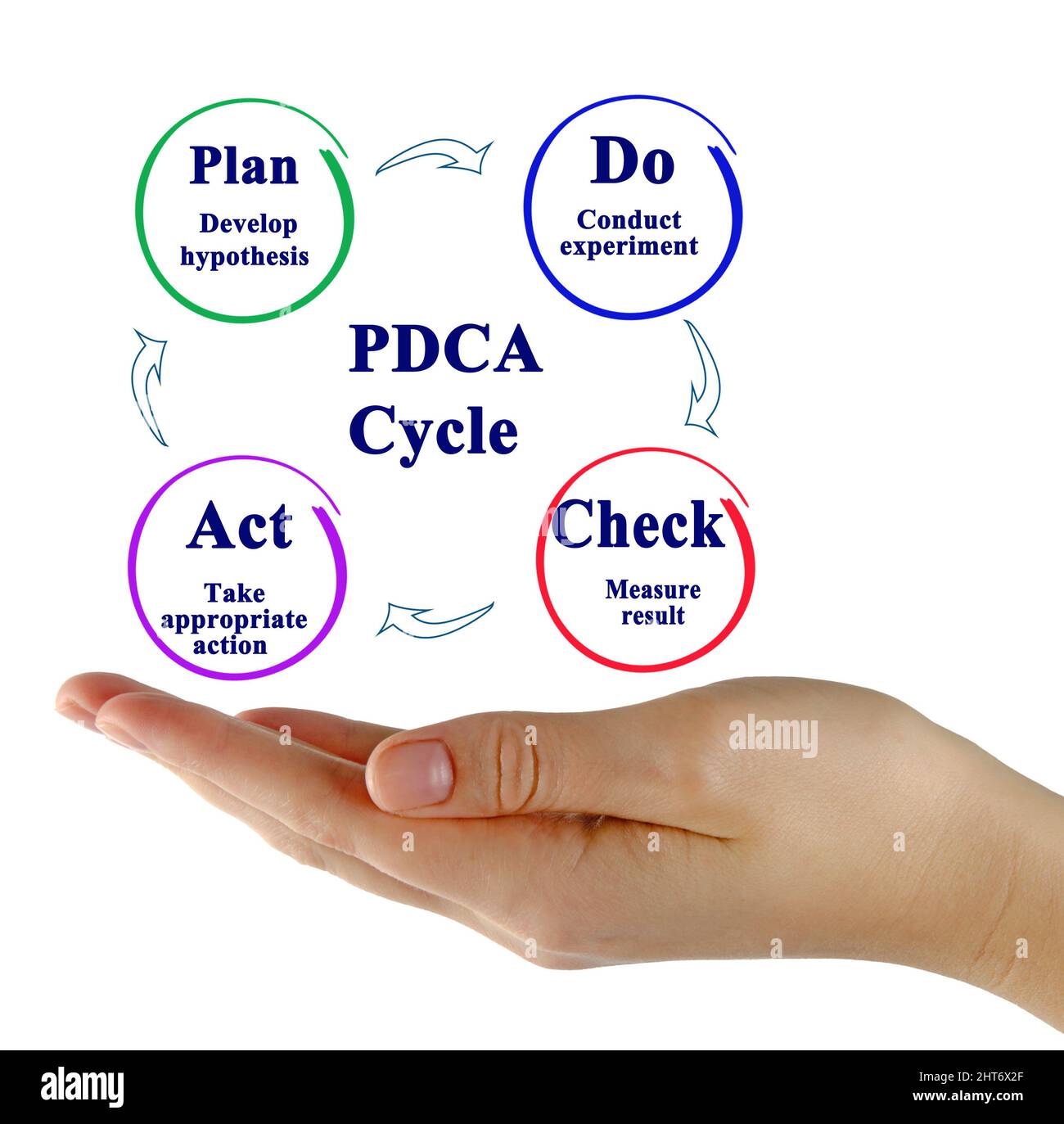Plan Do Check Act cycle Stock Photo - Alamy