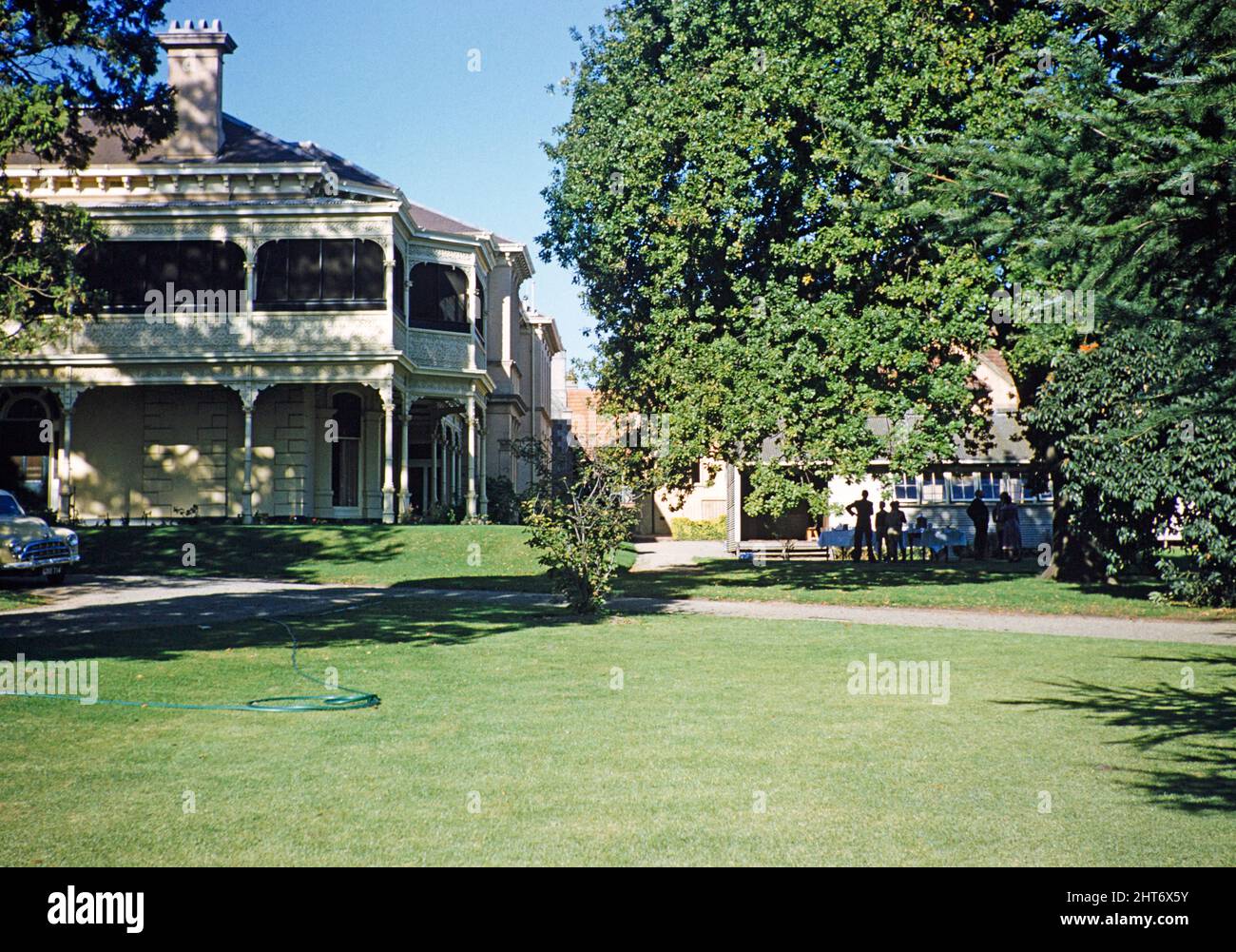 Buildings and grounds of Melbourne Grammar School, Melbourne, Victoria, Australia 1956 Stock ...