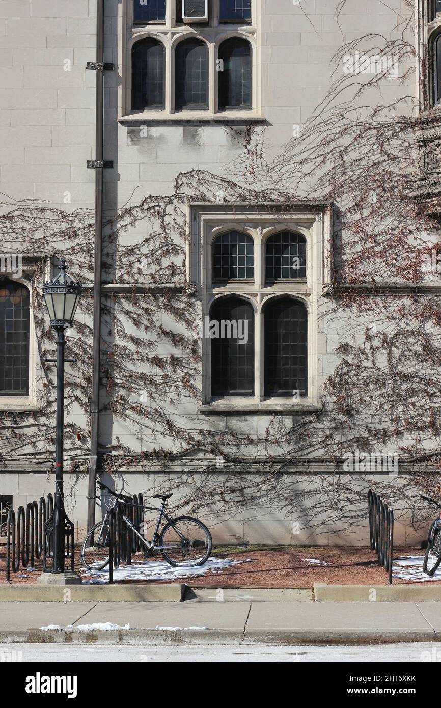 Majestic medieval stone tower with a strong Gothic influence Stock ...