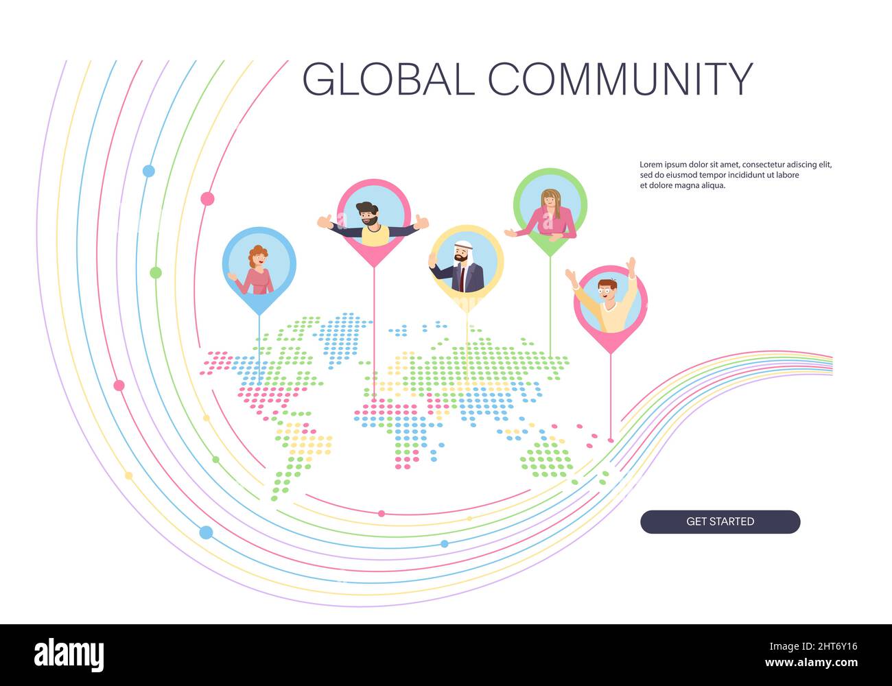 Internet connections map Stock Vector Images - Alamy