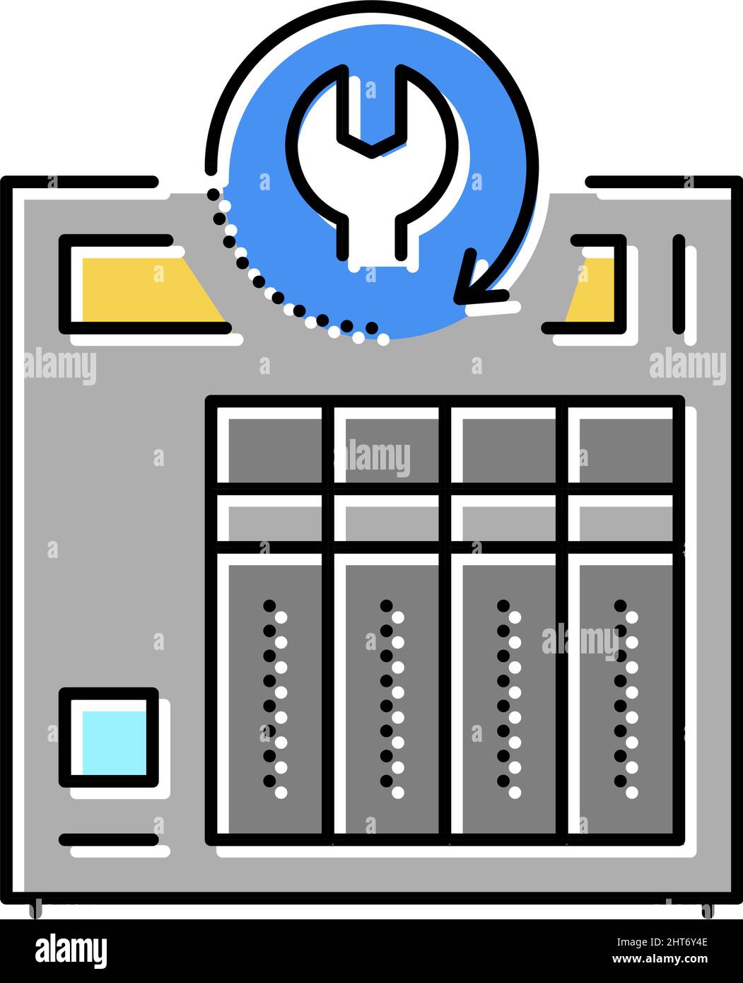 nas data recovery color icon vector illustration Stock Vector Image ...