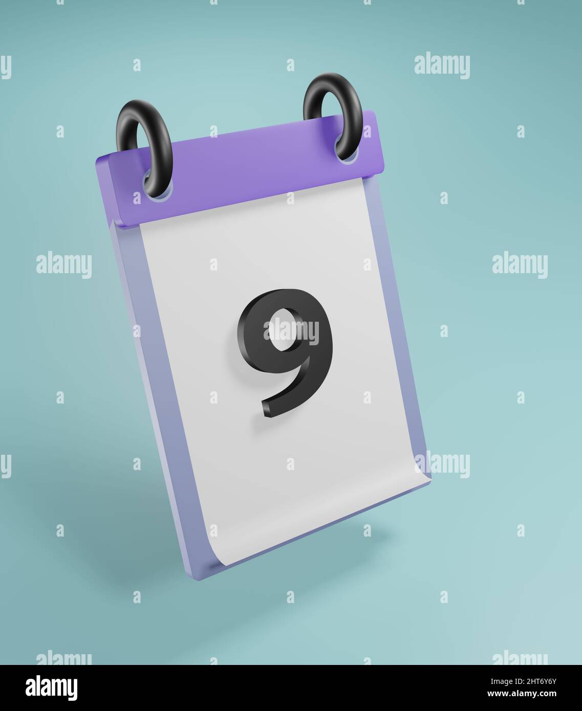 Number 9 calendar hi-res stock photography and images - Alamy