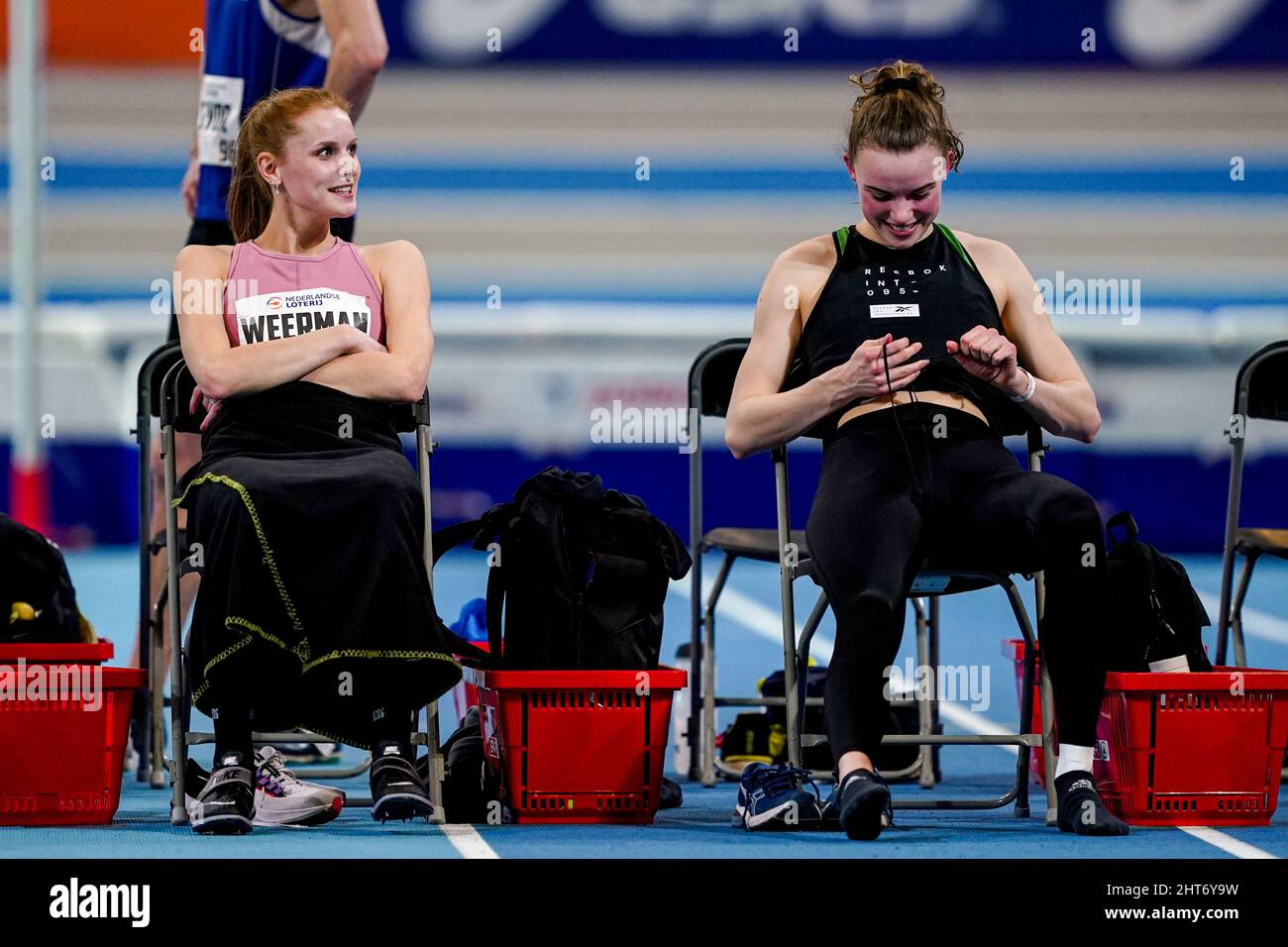 APELDOORN, NETHERLANDS - FEBRUARY 27: Britt Weerman, Sofie Dokter ...