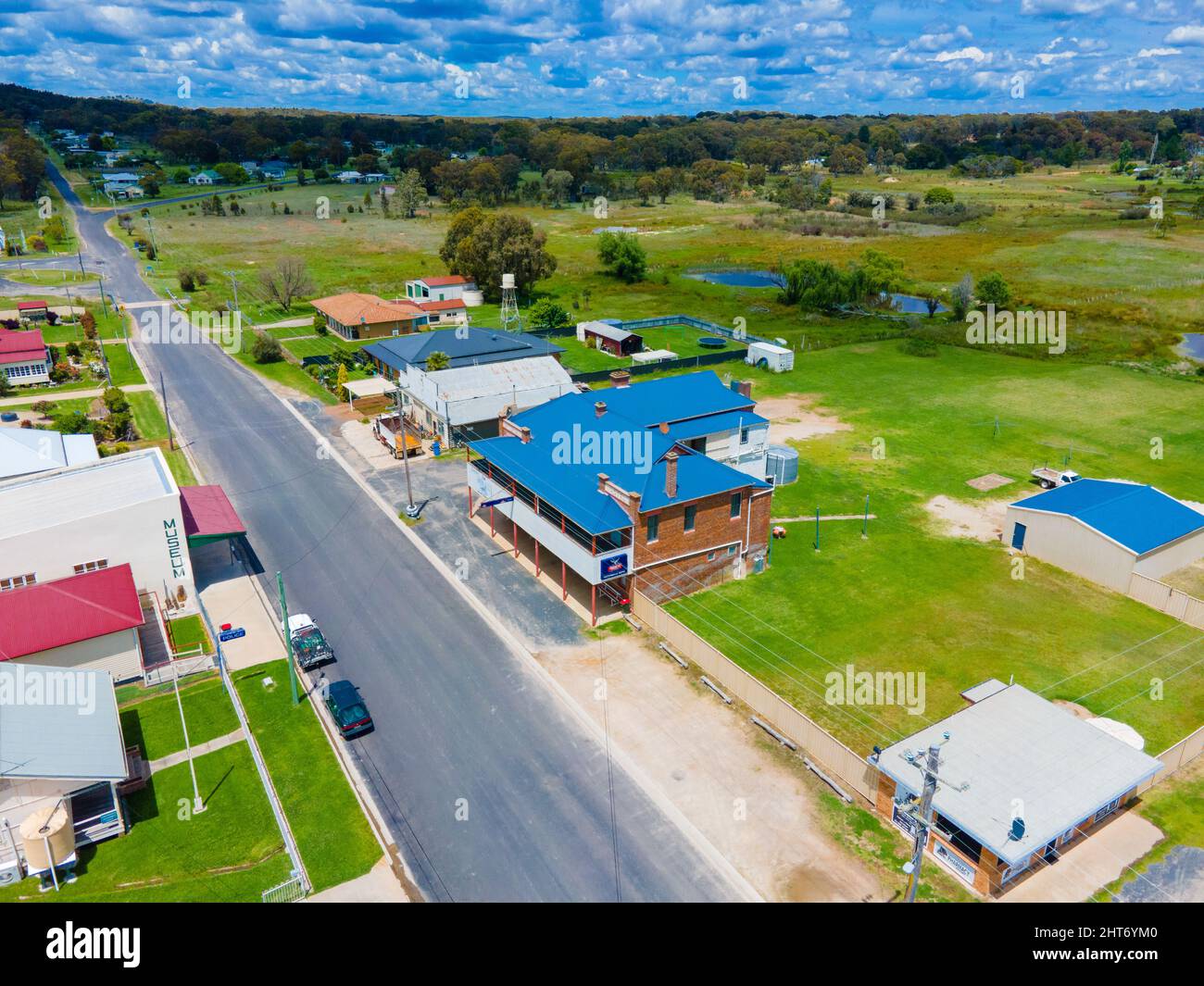 Aerial view of Emmaville, NSW, Australia, taken with a DJI Mavic Air ...
