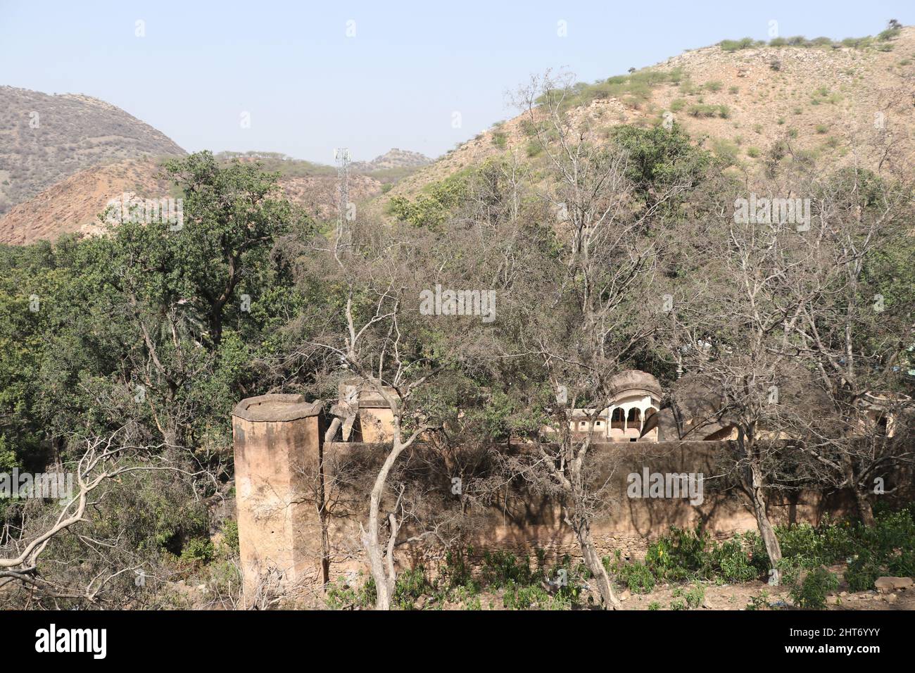 old fort in forest with mountains Stock Photo - Alamy