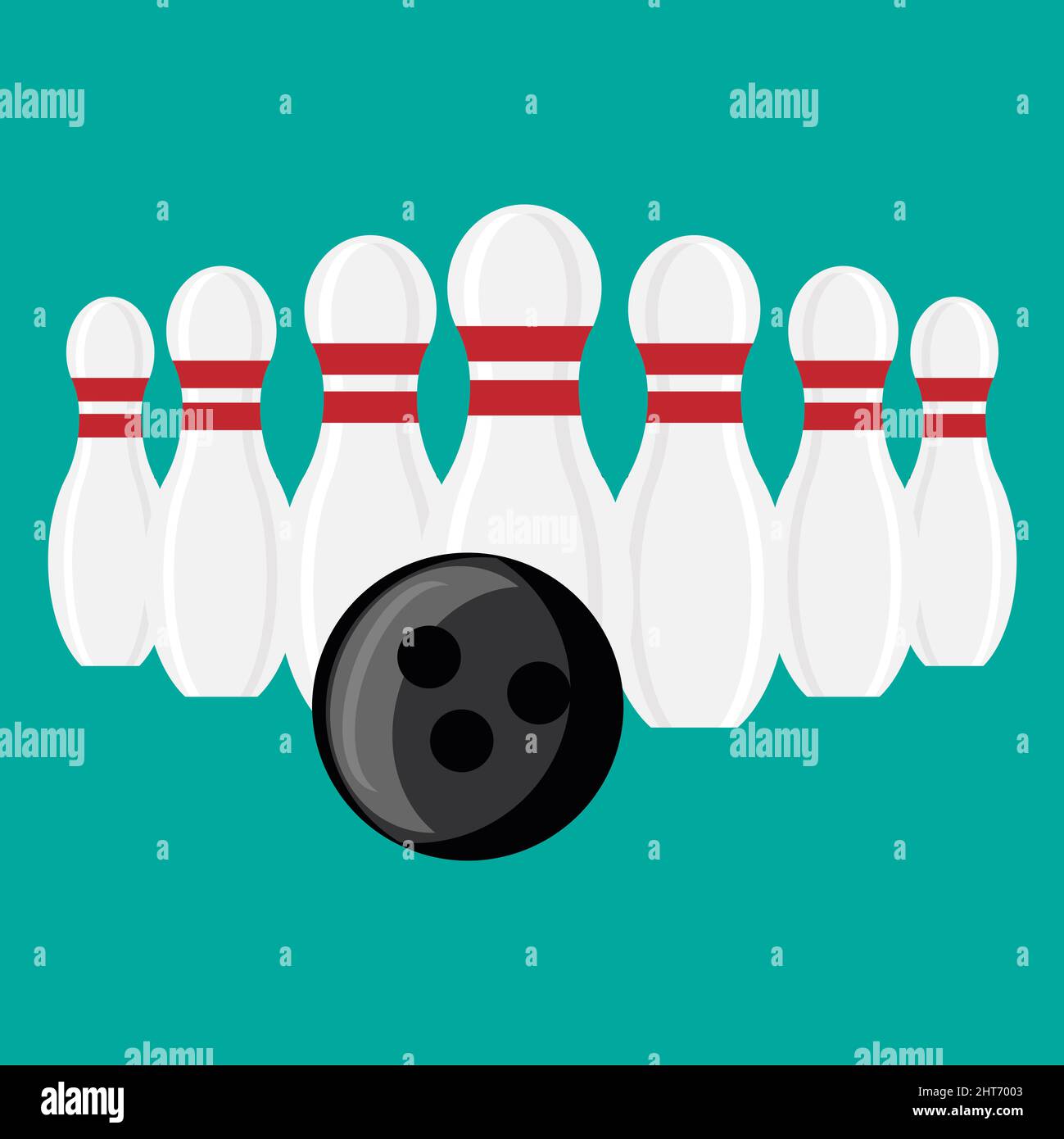 Pin bowling symbol hi-res stock photography and images - Alamy