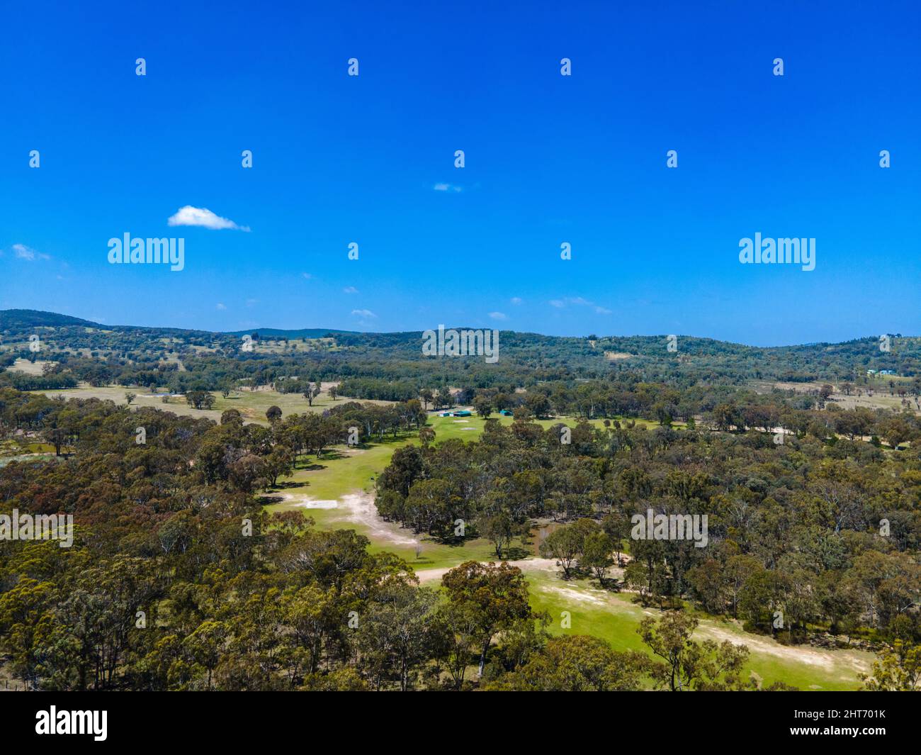 Aerial view of natural landscapes in Emmaville, NSW, Australia, taken ...