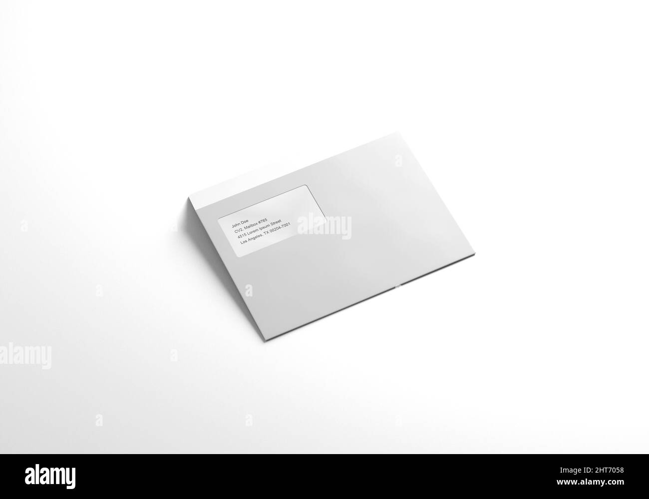 Envelope C5 C6 Mockup 3D Rendering Stock Photo - Alamy