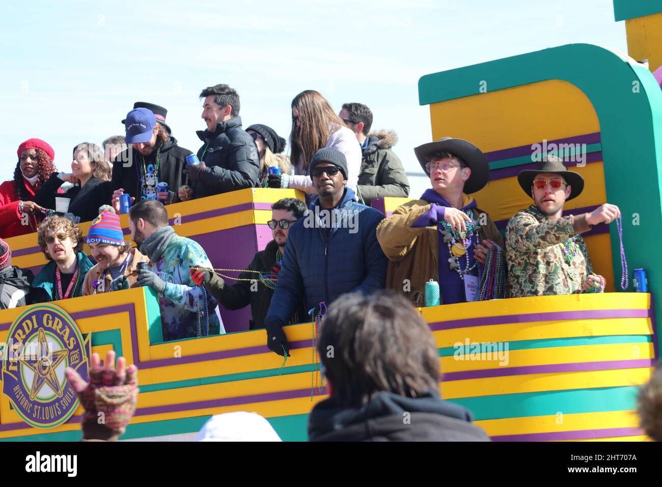 Mardi Gras Parade in Soulard St. Louis, Missouri, USA Stock Photo - Alamy