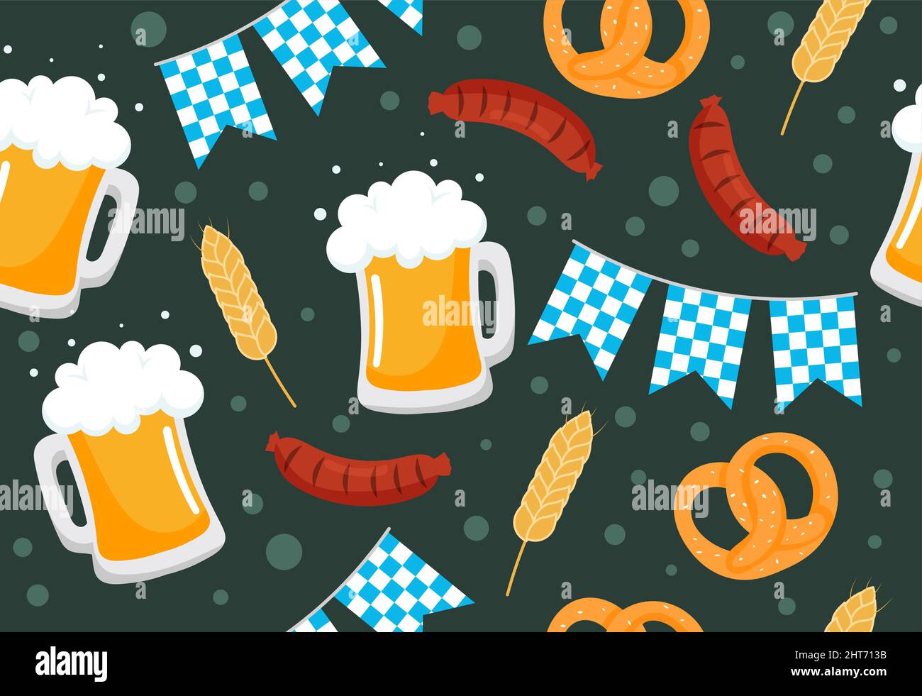 Oktoberfest seamless pattern Stock Vector Image & Art - Alamy