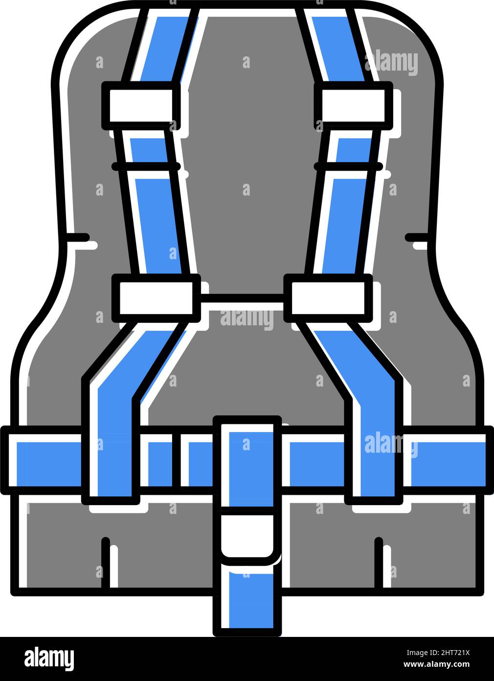 life vest color icon vector illustration sign Stock Vector Image & Art ...