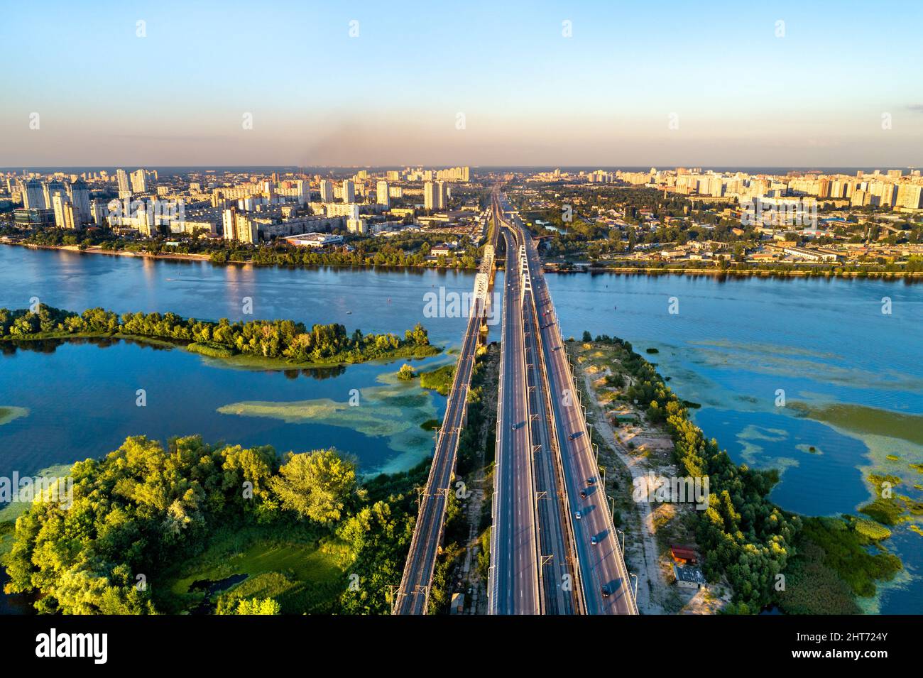 Aerial view dnieper in kyiv hi-res stock photography and images - Alamy