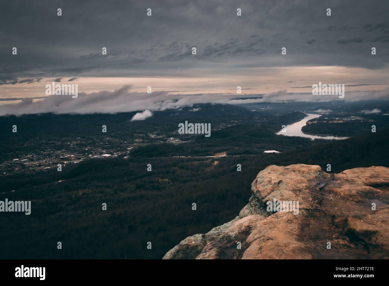 Aerial view of sunset rock lookout the USA Stock Photo - Alamy
