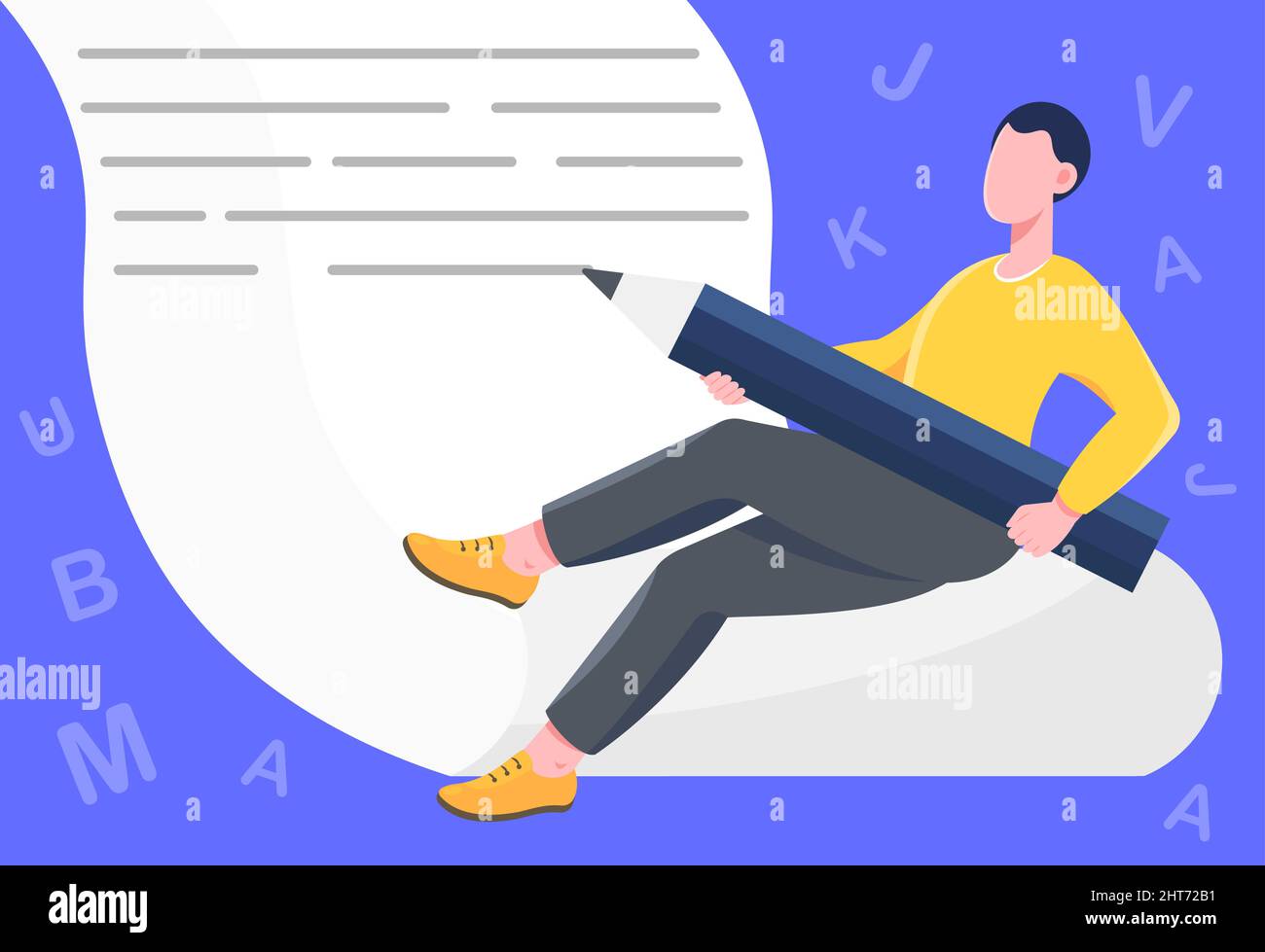 Concept of writer Stock Vector Image & Art - Alamy