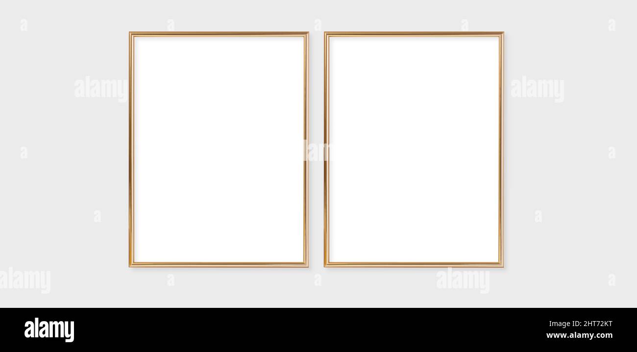 The layout of the set of frame is 3x4, 30x40. Layout with two gold ...