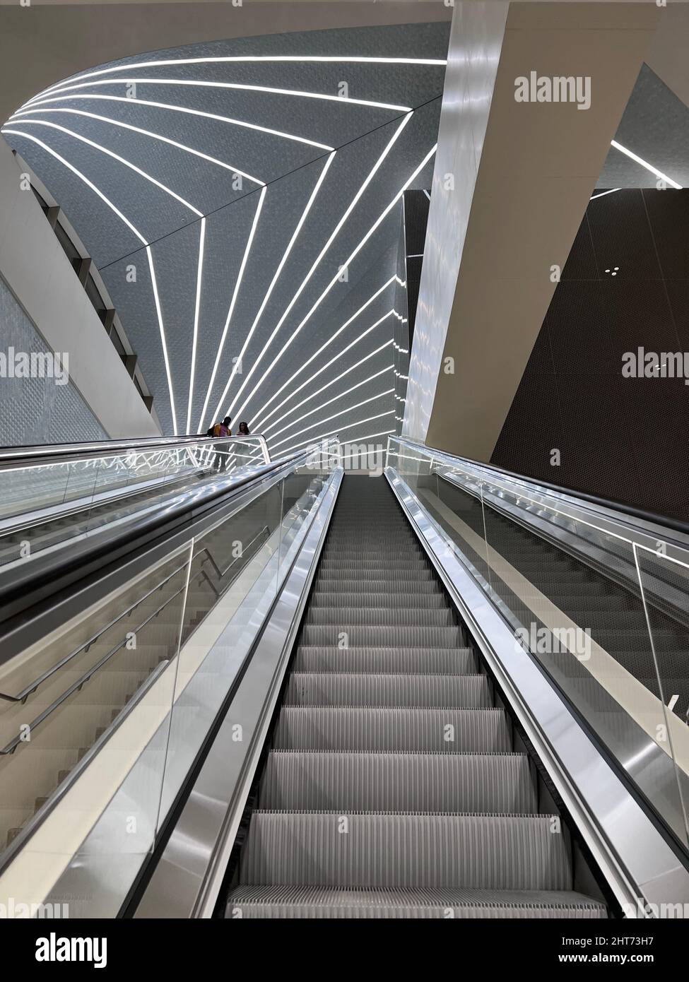 Doha Metro Station Stock Photo - Alamy