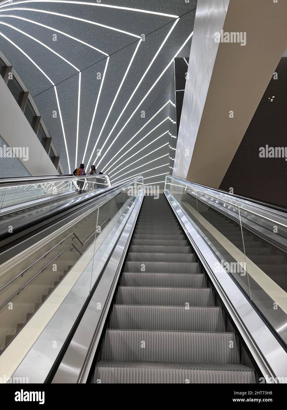 Doha Metro Station Stock Photo - Alamy