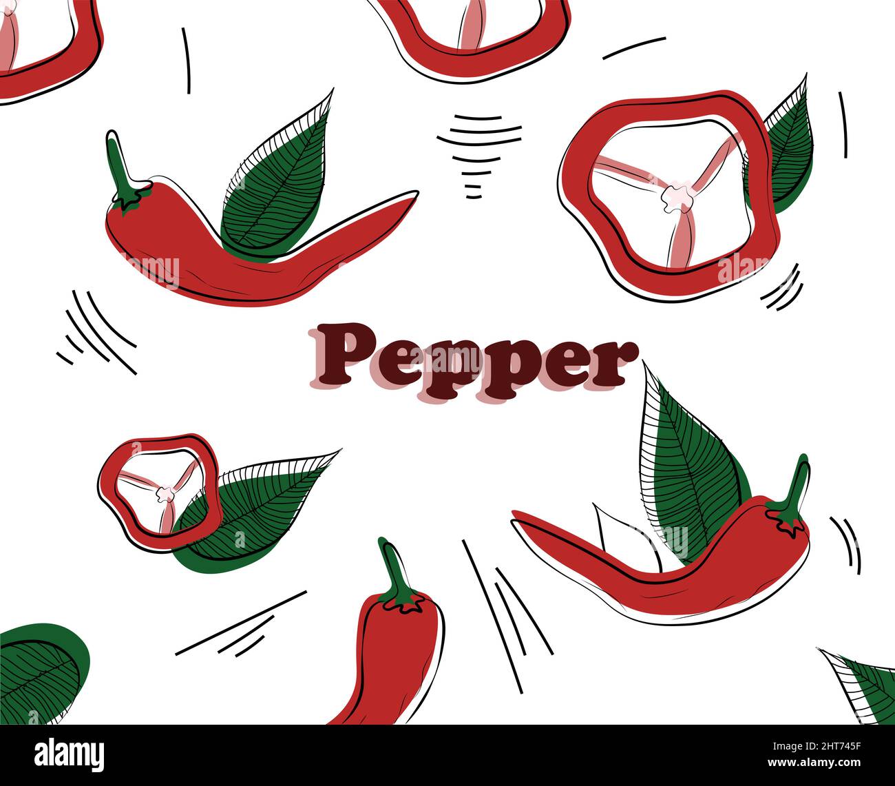 Peper seamless pattern Stock Vector Image & Art - Alamy
