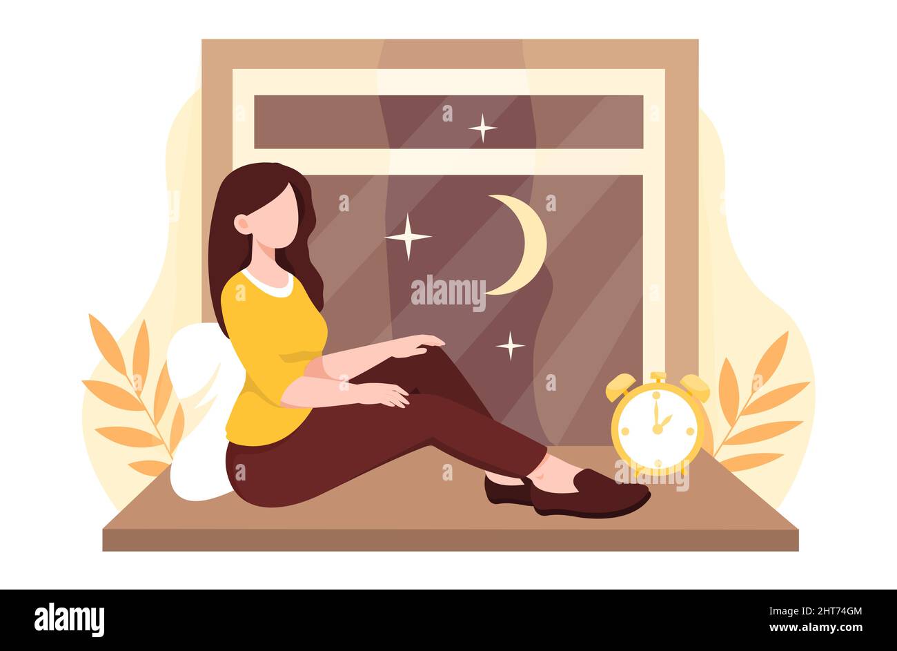 Sleep disorders concept Stock Vector Image & Art - Alamy
