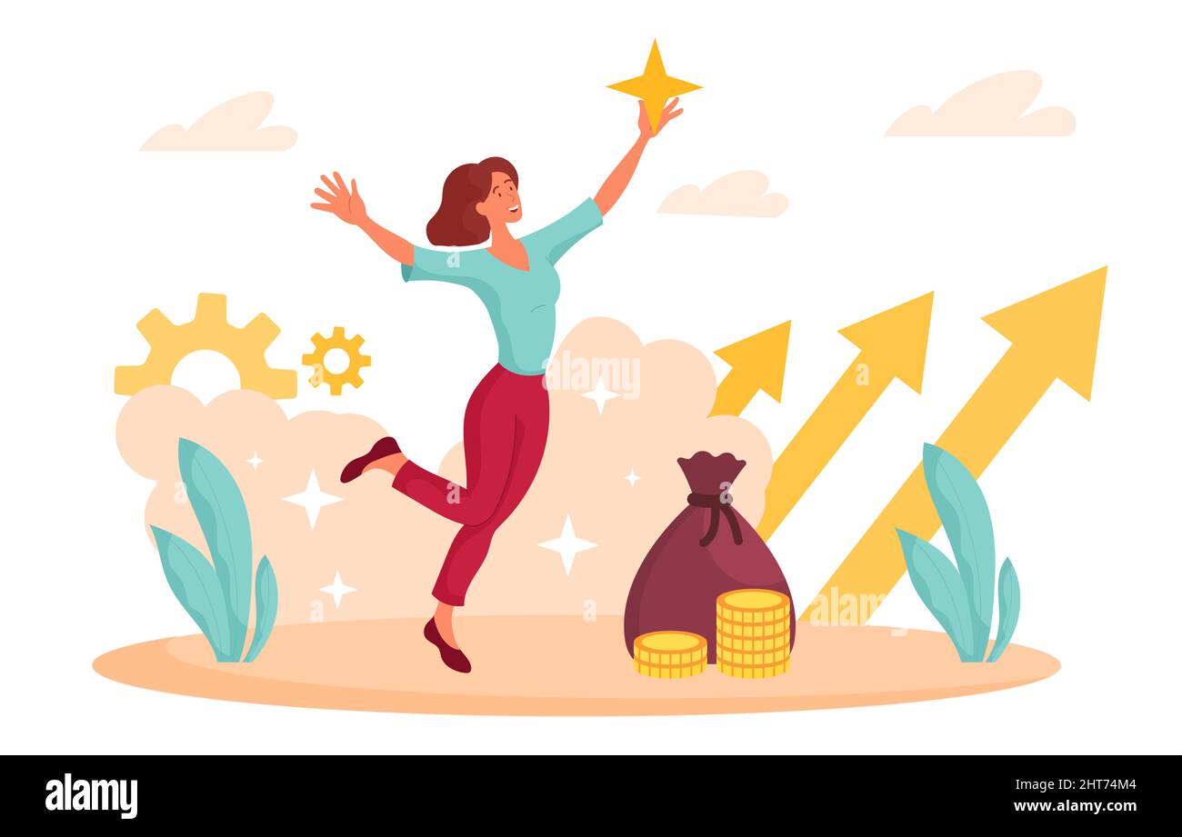 Success business woman Stock Vector Image & Art - Alamy