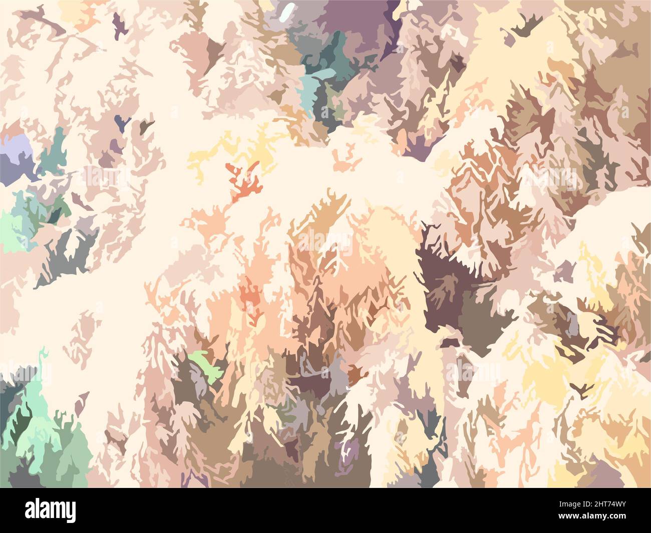 Pastel plant motif for backgrounds and textures. Dried bush, like ...