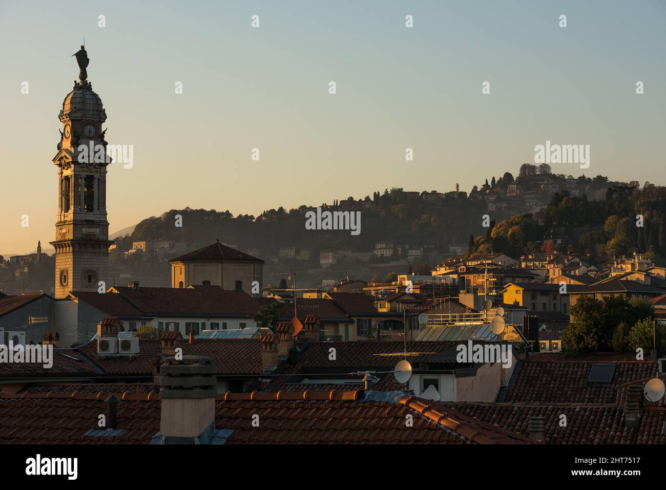 Famous Basilica of Saint Alexander and Clock Tower in Colonna, Bergamo ...
