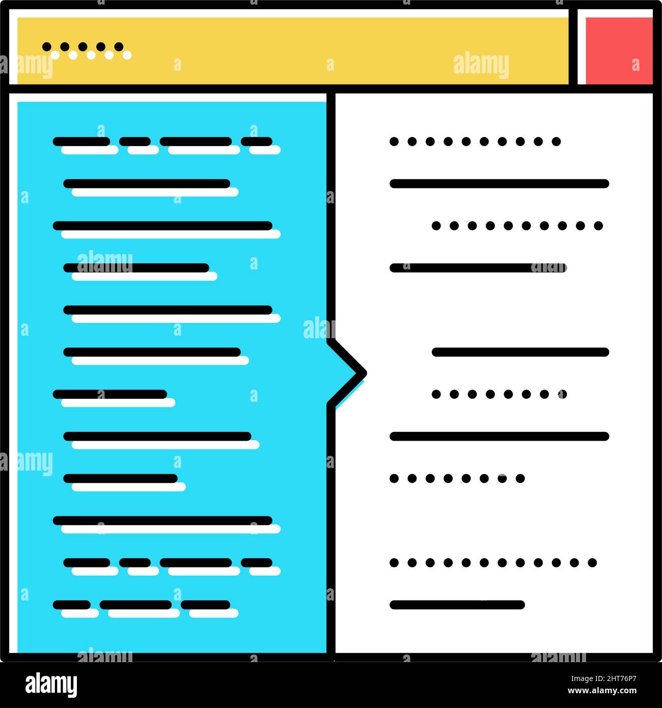 code testing color icon vector illustration Stock Vector Image & Art ...