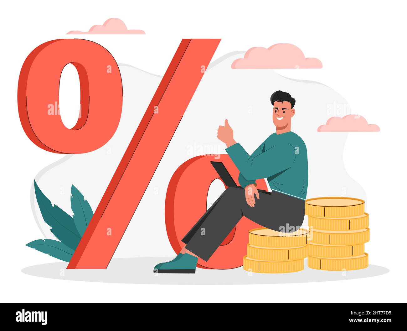 Percentage agreement Cut Out Stock Images & Pictures - Alamy