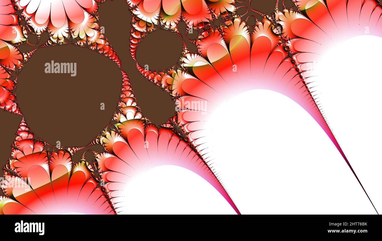 Illustration of digital fractal design Stock Photo - Alamy