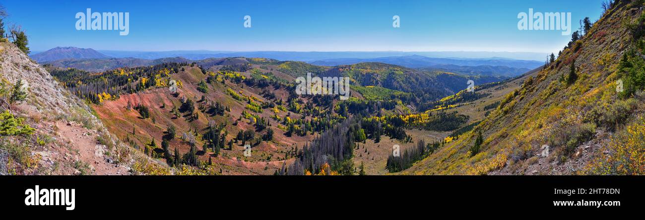Mount Nebo Wilderness Peak, Views of hiking trail with peak of 11,933 ...