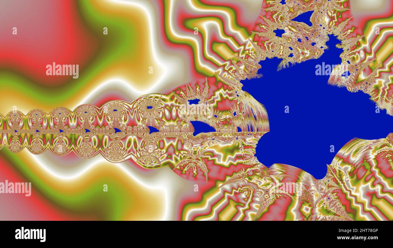 Illustration of digital fractal design Stock Photo - Alamy