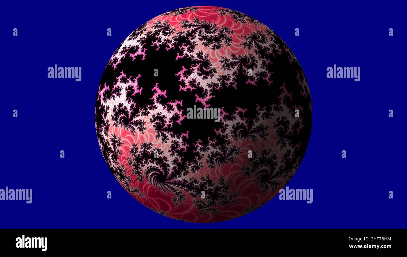 Illustration of digital fractal design Stock Photo - Alamy