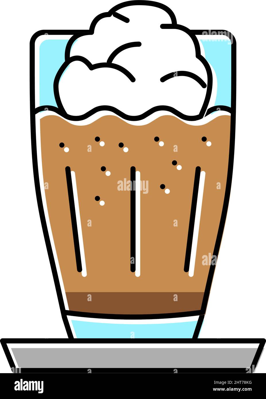 frappe coffee color icon vector illustration Stock Vector Image & Art ...